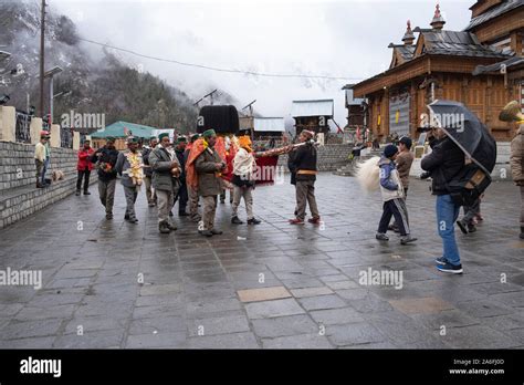 The Deity Of Mathi Is Taken Out On A Palanquin To Circumambulate The Temple Premises Before