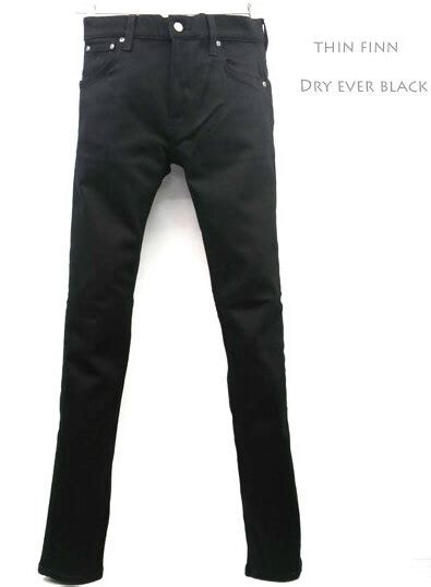 Yahooオークション 美品 名作 Nudie Jeans Thin Finn Dry Ever Bla