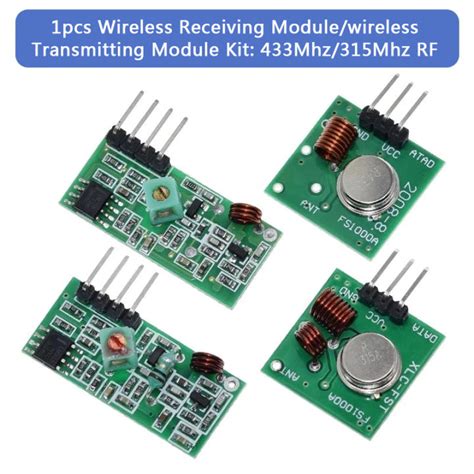 1pcs 1pair wireless receiving module wireless transmitting module 433mhz 315mhz rf transmitter