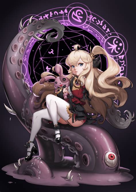 Artstation Tentacle Summon Junhee Choi Tentacle Artwork Anime