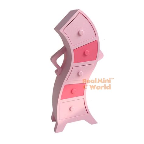 Miniature Curvy Drawer Handmade Dollhouse Miniature Shop Real Mini
