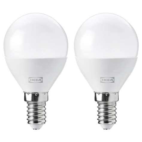 Solhetta Opal White Globe Led Bulb E14 806 Lumen 45 Mm Ikea Uk