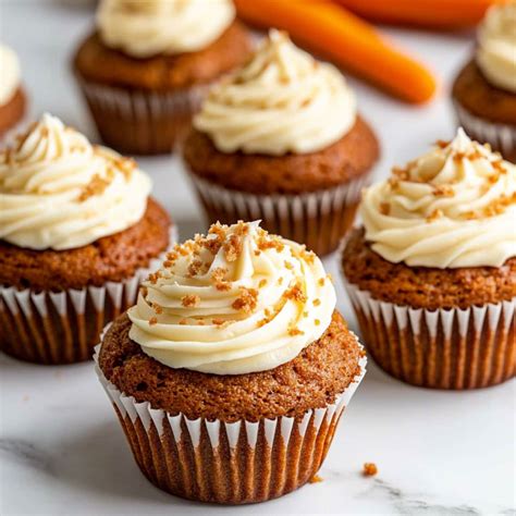 Carrot Cake Muffins With Cream Cheese Frosting Insanely Good