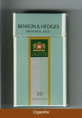 Benson Hedges Menthol Lights 100s Cigarettes Tobaccove