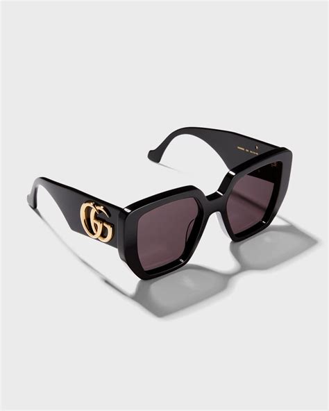Gucci Oversized Square Acetate Sunglasses Neiman Marcus