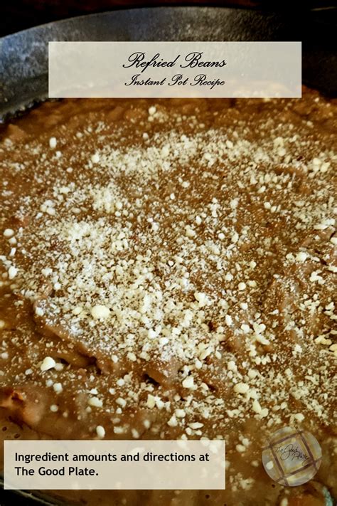 Refried Beans Instant Pot Recipe The Good Plate