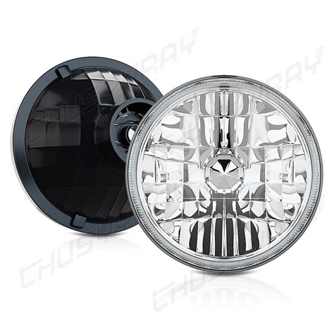 Pair For Chevy C10 K10 K20 K5 1975 1980 105w 7 Round Led Headlights Hi