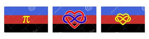 Polyamory Movement Symbol Flat Icon Flag Of Love Polyamorous Stock
