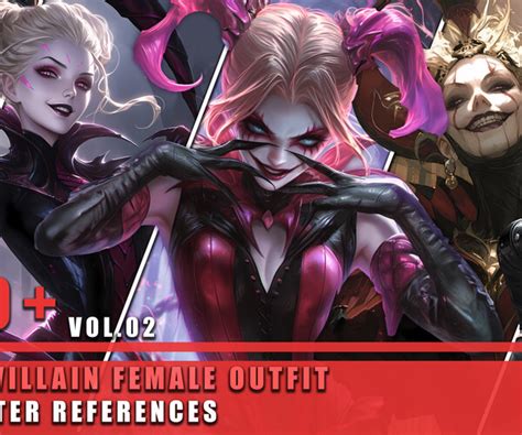 Artstation 500 Super Villain Female Outfit Character References