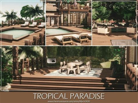 Tropical Paradise By Mychqqq Sims 4 Cc Download