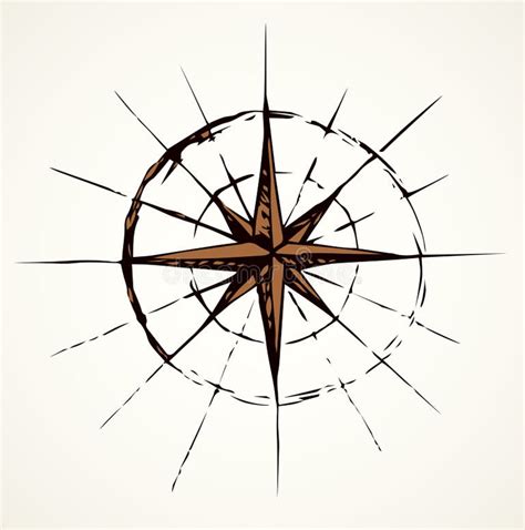Sketch Compass Direction Stock Illustrations 1865 Sketch Compass