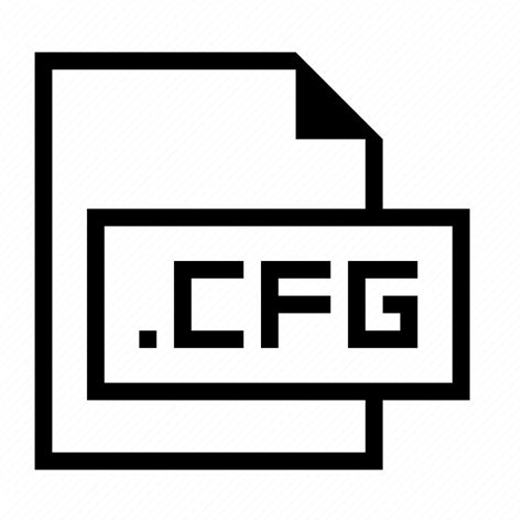 cfg document extension file format icon download on iconfinder