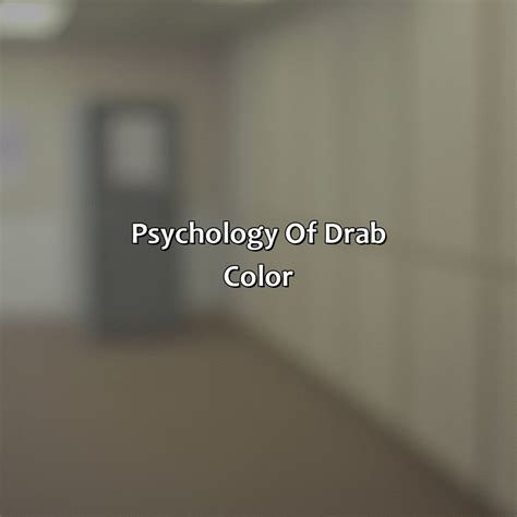 What Color Is Drab