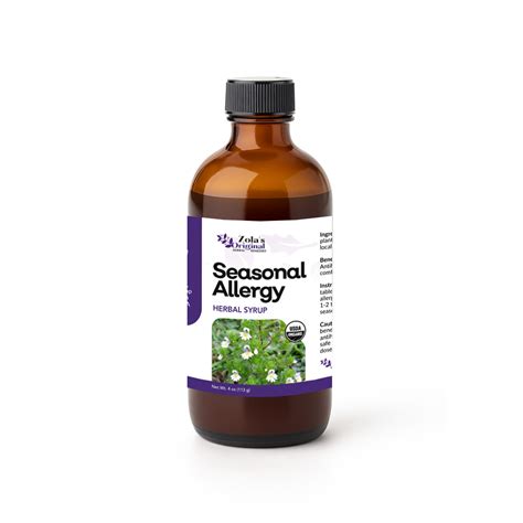 Seasonal Allergy Syrup Zolas Original Herbal Remedies