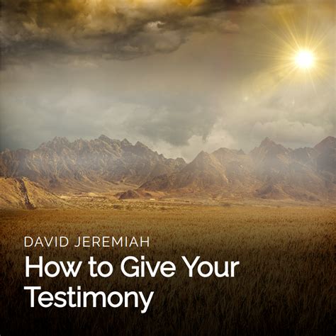 How To Give Your Testimony Audio Turningpoint