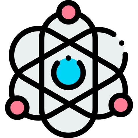 Atom Detailed Rounded Lineal Color Icon