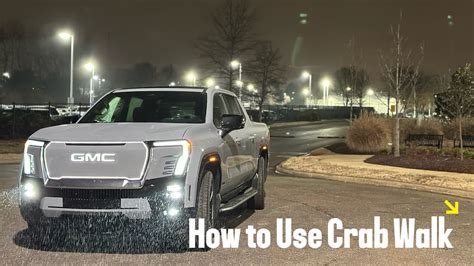 How To Use Crab Walk On Your Gmc Sierra Ev Youtube