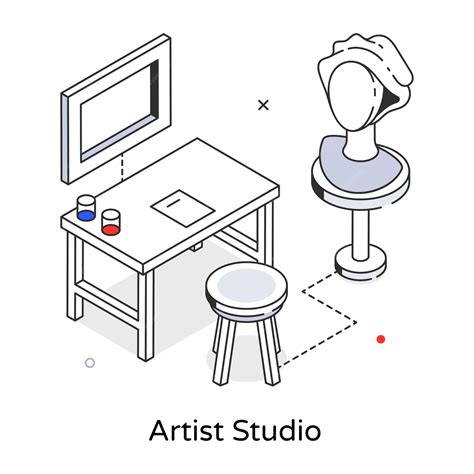 Premium Vector A Drawing Of A Stool And A Stool With A Stool That