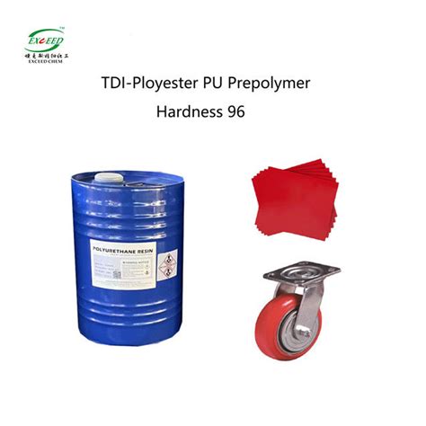 Solid Tdi Polyester Polyurethane Prepolymer Hardness 96