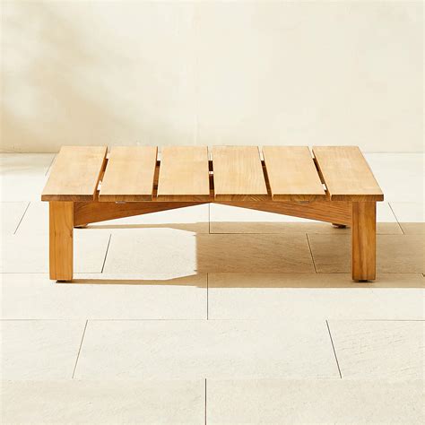 Cabra Teak Outdoor Coffee Table Cb2