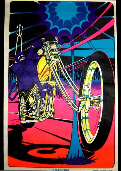 High Octane 1970s Black Light Posters