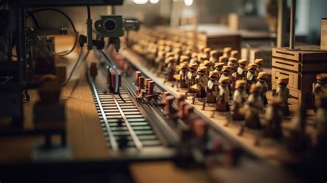 Premium Ai Image A Camera On A Track With A Camera On It