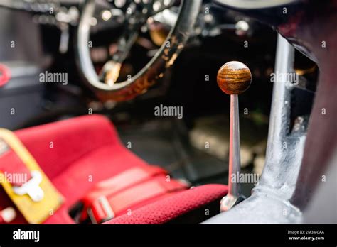 Porsche 917 Chassis 001 Interior Shot Of Gear Stick And Seat Stock