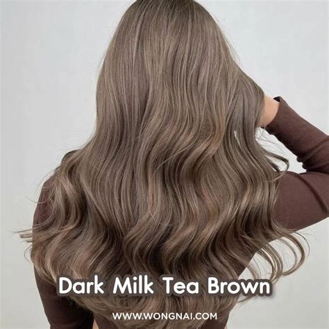 แจกไอเดีย สีผมน้ำตาลชานม Milk Tea Brown สีผมขับผิวสไตล์สาวเกาหลี