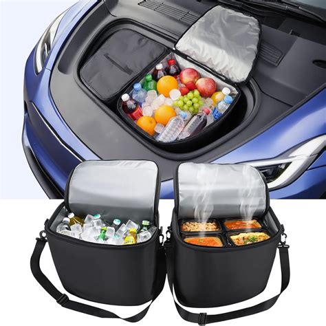 Symple Stuff Tesla Model Y Frunk Cooler Organizers Set Of 2 Insulated And Leak Proof Camping