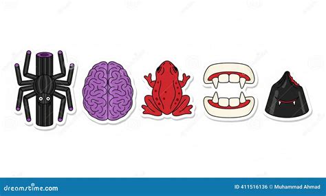 Spider Brain Skull Vector Connect Badge For Logo Icon Cartoondealer