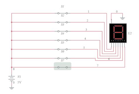 7 Segment LED Display Multisim Live