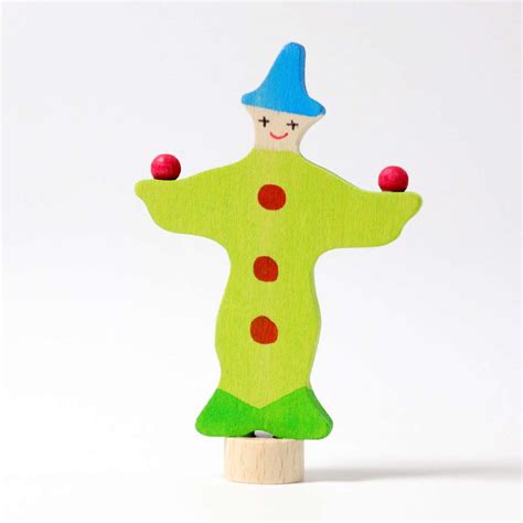 Steckfigur Jonglier Clown