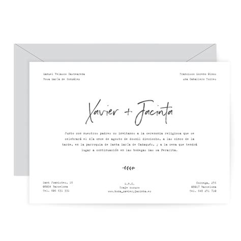 Invitaciones De Boda Texto