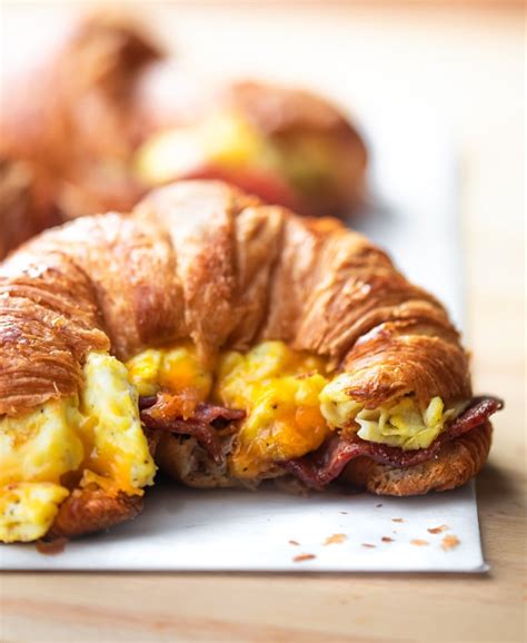 Easy Bacon Egg And Cheese Croissant Whisk It Real Gud