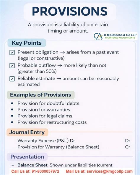 Journal Entry For Provisions Kmg Co Llp
