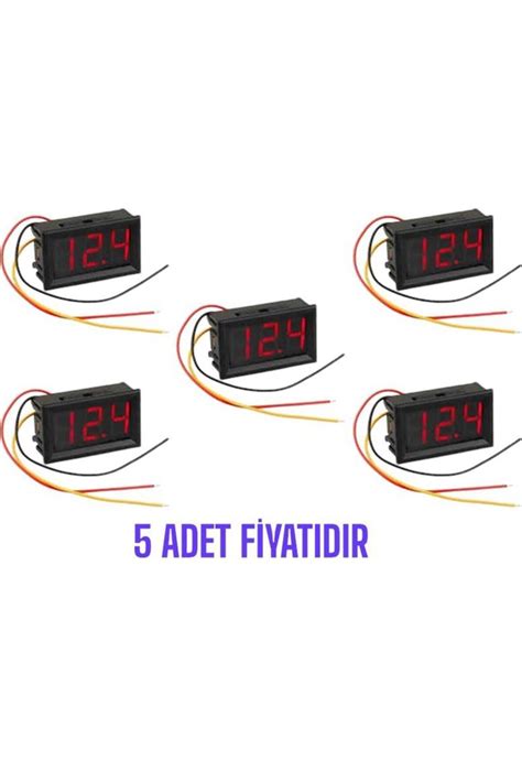 Arduino Dijital Voltmetre Dc 0 100v 3 Kablolu 5 Adet Fiyatı Yorumları