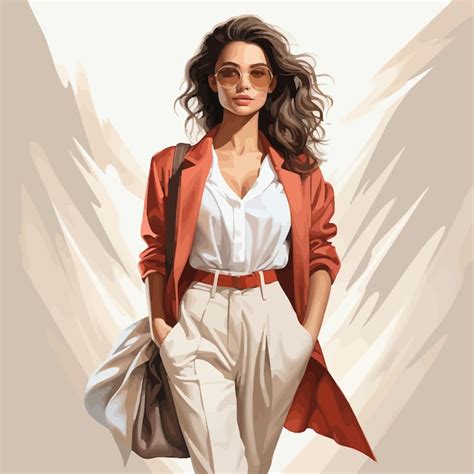 Premium Vector Strong Woman Character