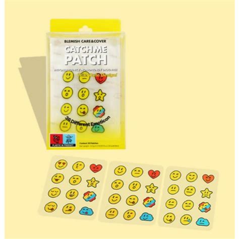 Catchmepatch Emoji Ver1 Emoticon Spot Patch Acne Troubles Pimple Wound