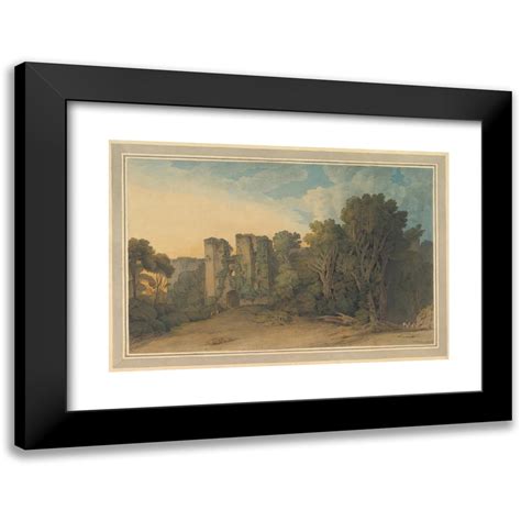 Francis Towne 18x14 Black Modern Framed Museum Art Print Titled Berry