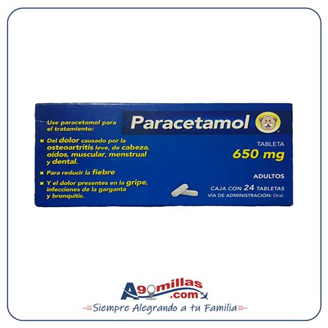 Paracetamol De 650 Mg A90millas