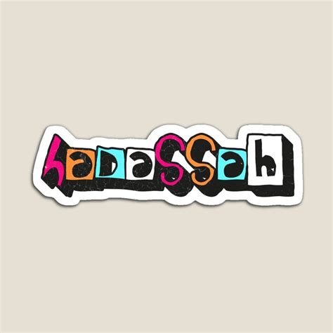 Hadassah Name Sticker Stylish And Durable Design Options