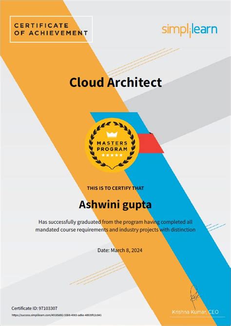 Ashwini Gupta On Linkedin Simplilearn Cloudarchitecture