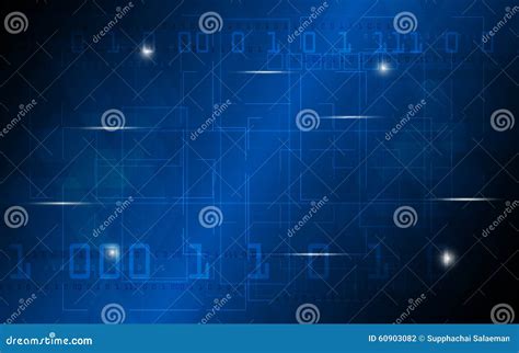 Vector Abstract Digital Technology Concept Geometric Pattern Design