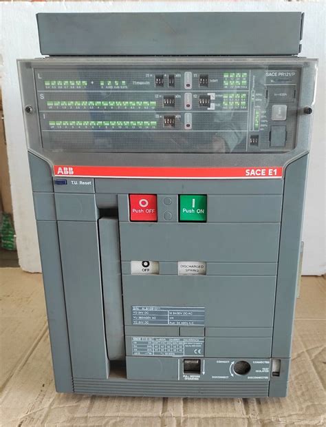 Abb Sace E1b 08 Circuit Breaker With Abb Sace Pr121 P Solid State Prog S N Marine