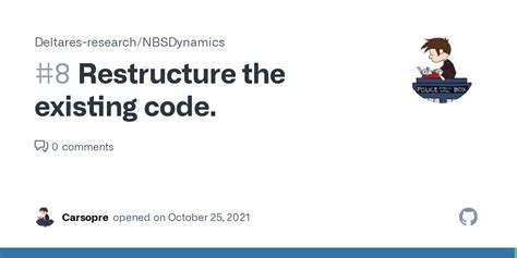 Restructure The Existing Code · Issue 8 · Deltares Research