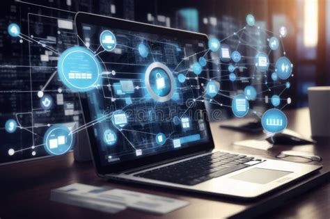 Concept Of Data System Business Internet Technology Background Stock Illustration Illustration