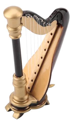 Réplica De Harpa Em Miniatura De Madeira De 35 Polegadas Co Parcelamento Sem Juros
