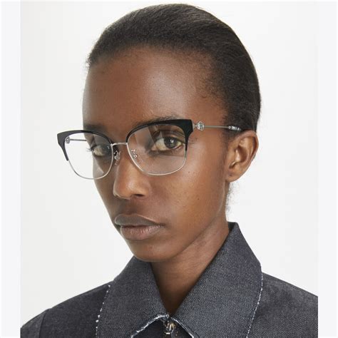 Miller Cat Eye Eyeglasses Silverblack Tory Burch