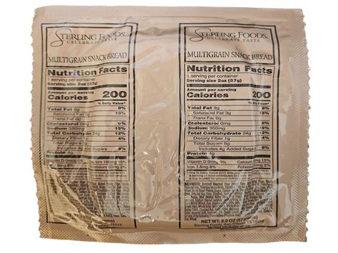Buy Mre Multigrain Snack Bread Component In Stock Epidemic Proof