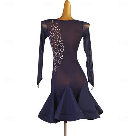 Womens Nylons Latin Dance Dress Rumba Dance Practice Dresses